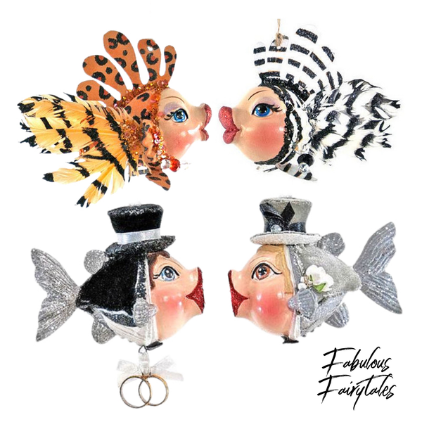 Kissing Fish Christmas Ornaments from Katherine's Collection - Fabulous ...