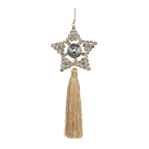 Goodwill Belgium Crystal Star Tassel Christmas Decoration - Fabulous ...